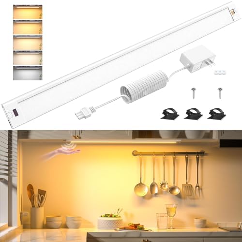 24 inch LED Closet Light, Under Cabinet Lighting Hand Wave Activated ...