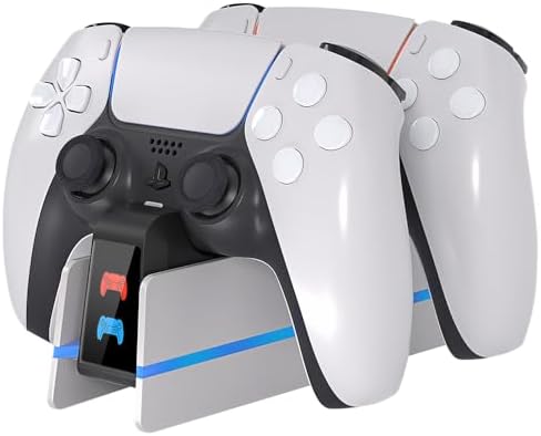 vantisan Cargador de Controles para PS5,Cargador de Carga Dual, Base de ...