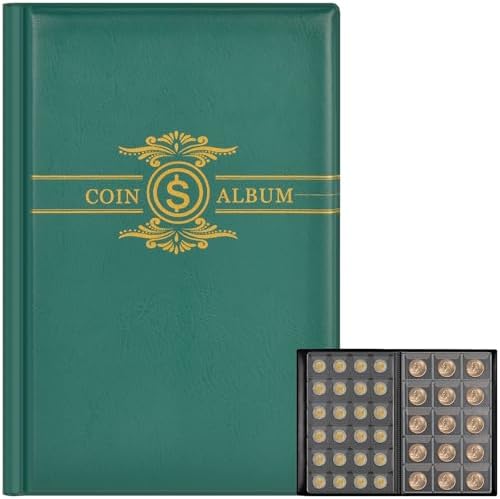 Amazon.com: Coin Collection Book Holder Album for Collectors, 300 ...