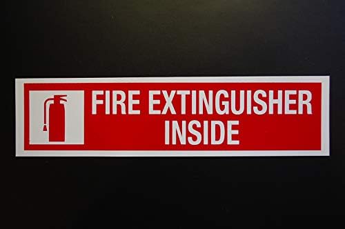 Amazon.com: T&R Fire Extinguisher Inside Sign Stickers - 10 Pack - 9 x ...