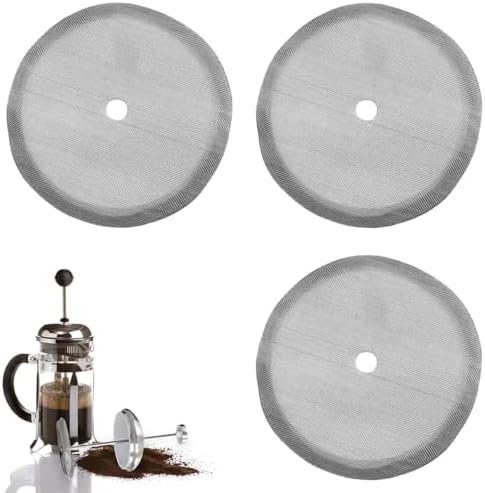 Airfish 3 PCS Cafetiere Filter Mesh, 304 Stainless Steel Coffee Filter ...