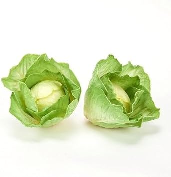 Amazon.com: Artificial Vegetables Cabbage or Lettuce Head, Fake Food ...