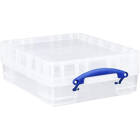 Really Useful Storage Box 7 Litre Clear with Hobby Tray : Amazon.co.uk ...