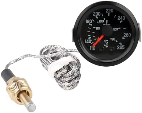 Amazon.com: NYTKL 2" 52mm Water Temperature Gauge, Pointer Mechanical ...