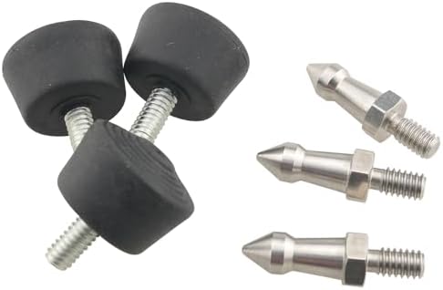 Amazon.com : ZCZQC 3Set Threaded Tripod Spikes Rubber DSLR Camera ...