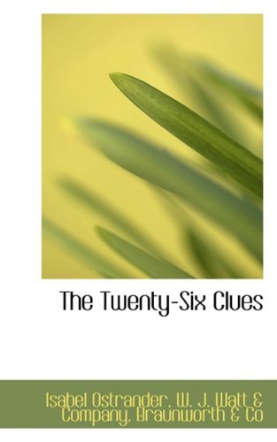 The Twenty-six Clues: Ostrander, Isabel: 9780559652455: Amazon.com: Books