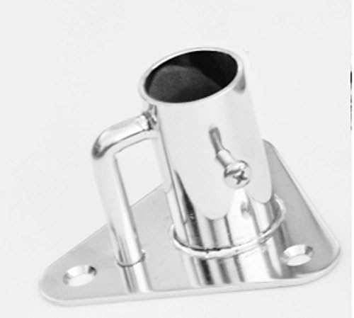 Amazon.com: Marine Grade Stainless Steel Stanchion Base with 3 Fixing ...