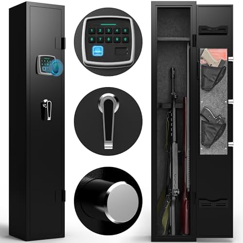 Amazon.com: SAFEFEVER 3 Gun Safe, Gun Cabinets for Rifles with 180 ...