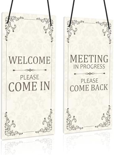 Amazon.com: Jetec 1 Piece in a Meeting Sign for Office Cubicle Door ...