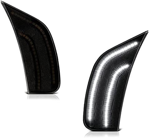 Amazon.com: VIPMOTOZ Full LED Front Amber Side Marker Lights Compatible ...