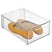 mDesign Shoe Storage Box with Drawer Construction – Sturdy Plastic ...