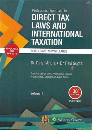 Buy Professional Approach To Direct Tax Laws And International Taxation ...