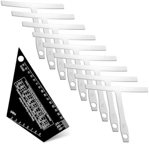 Amazon.com: Guitar String Action Gauge Ruler Fret Rocker Tool with 9 ...