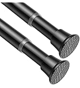 Amazon.com: AIZESI Tension Rods 23 to 48 Inch, 2Pcs Black Tension Rod ...