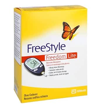 Freestyle Freedom Lite Blood Glucose Monitoring System MMOL/L with 10 ...