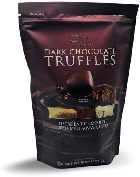 Amazon.com : Utah Truffles Sea Salt Dark Chocolate, 16 oz each - Total ...