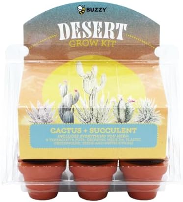 Amazon.com : Buzzy Seeds 6 Pot Mini Greenhouse | Cactus & Succulent ...