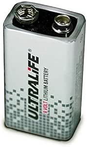 Ultralife U9VLJPFP - 9V Power Cell Lithium Battery 9V 1200mAh (Foil ...
