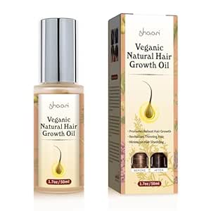 Amazon.com: Veganic Natural Hair Growth Oil - Organic Rosemary Oil for Thicker, Fuller Hair