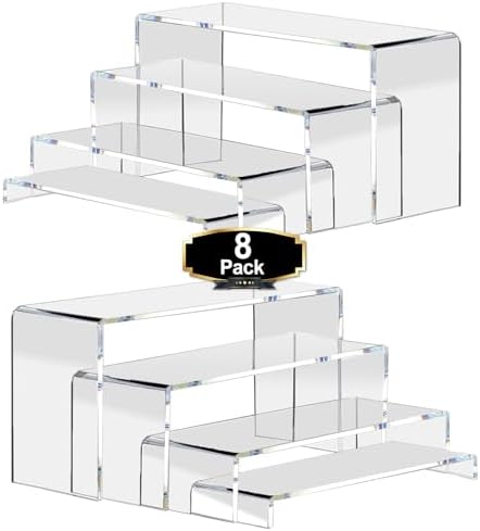 Amazon.com: Fixwal 6pcs 2 Set Acrylic Risers for Display Cake Stand ...