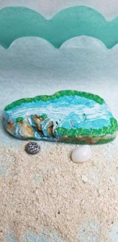 Amazon.com: Gratitude Rock- Green Waterfall : Patio, Lawn & Garden