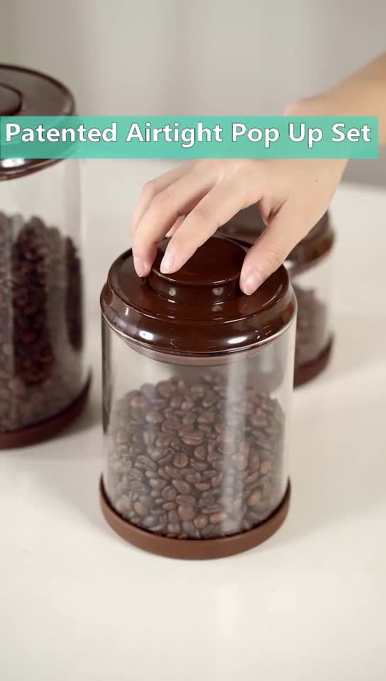 Watch Coffee Grounds Container, Coffee Bean Storage with Airtight Lid ...