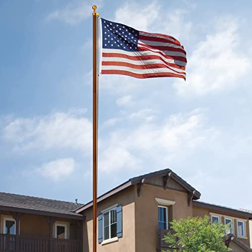 Snapklik.com : Flag Pole Kit For Outdoors, 18FT Heavy Duty Tough US ...