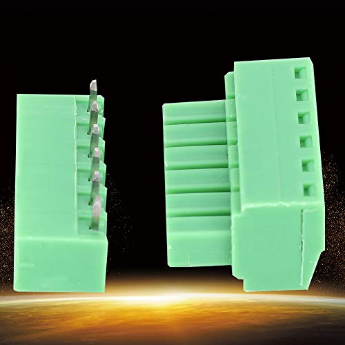 10 Pairs 6-Pin Screw Terminal Block 15EDG 3.81mm Wiring Terminal Screw ...