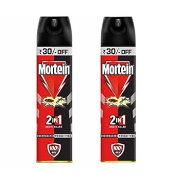 Mortin 2 in 1 Mosquito and Cockroach Killer Spray | Lemon Fragrance ...