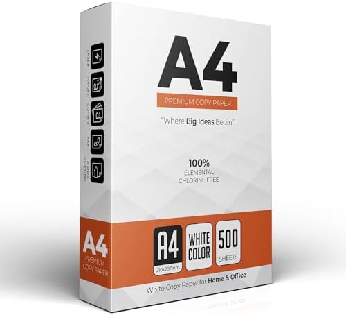 nu: A4 Multi-Purpose Printer Paper | White | 500 Sheets | Smooth ...