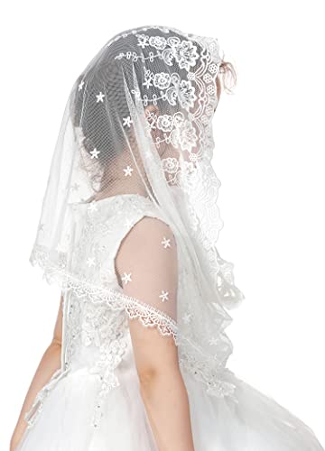 Snapklik.com : PAMOR Infinity First Communion Veils For Girls Lace ...