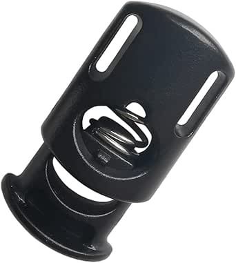 Amazon.com: BVEKWVIW 100 Pcs Plastic Cord Locks Single Hole Spring ...