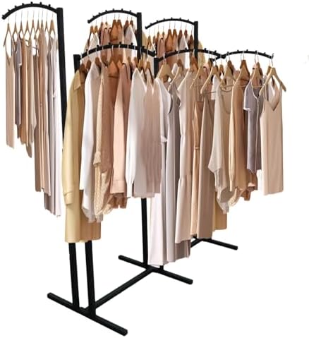 Amazon.com: BIFCIOFH 6 Way Clothing Rack, Heavy Duty Metal Clothing ...