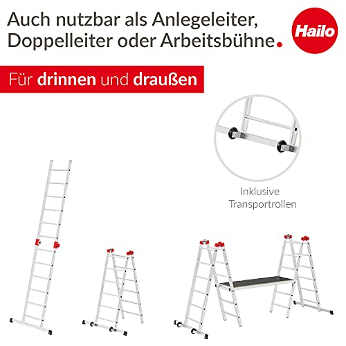 Hailo G60 Adjustable Height Work Platform Ladder - Future of Web
