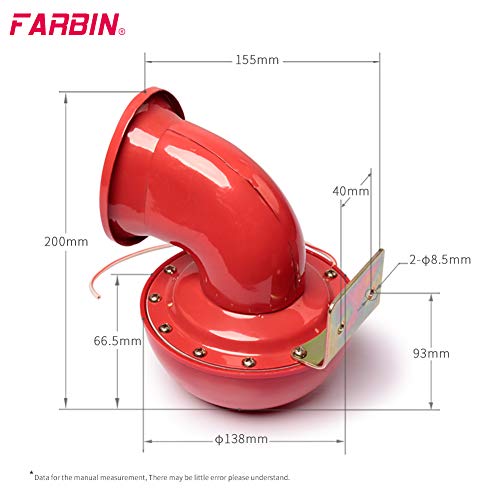 Snapklik.com : FARBIN Super Loud 12V Horns,Loud Raging Bull Sound ...