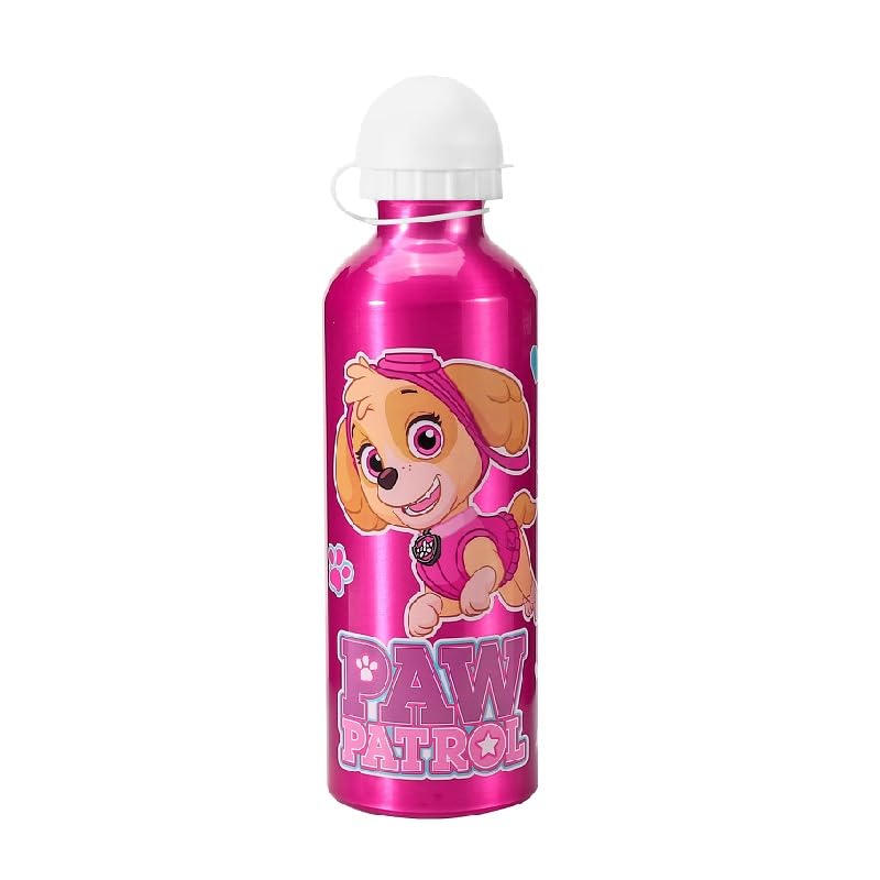 Templar Paw Patrol Skye Pink Aluminum Water Bottle Kids Girls School ...