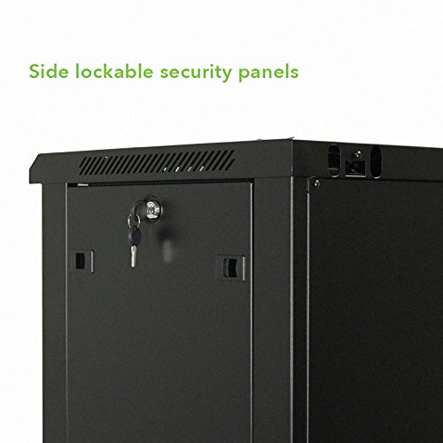 NavePoint 12U Wall Mount Network Server 600mm Depth Cabinet Rack ...