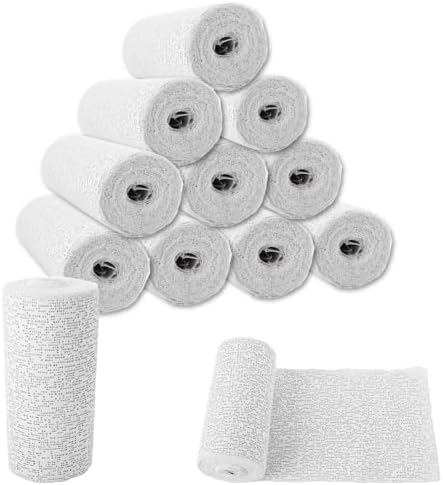 Amazon.com: ZUQIAN 12 Pack Plaster Cloth Rolls Bulk, Each Roll 6”x 180 ...