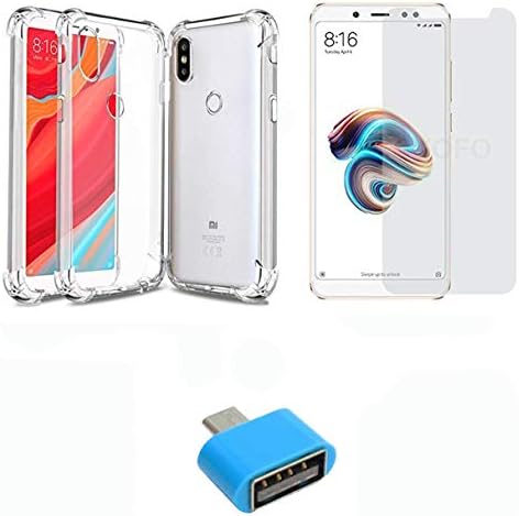 YOFO Combo for Mi Redmi Y2 Transparent Back Cover + Matte Screen Guard ...