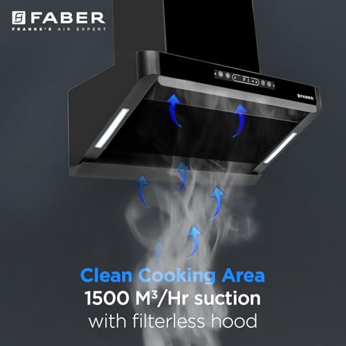 Faber Pinnacle 75cm 1500m /hr Autoclean Chimney|Digital Display ...