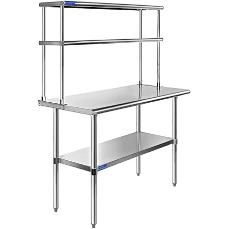 Amazon.com: Hally Double Overshelf of Stainless Steel 12'' x 48 ...