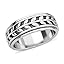Shop LC Mens Womens Spinner Band Ring 925 Sterling Silver Statement ...