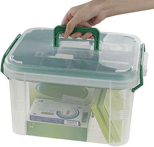 SAJAG First Aid Medical Box Emergency Transparent Medical Kit Box ...
