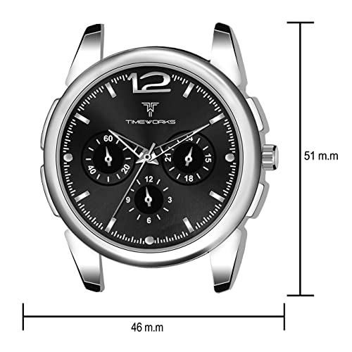 Buy TIMEWORKS Designer Black Dial Men's & Boy's Watch 400SSM02 at Amazon.in