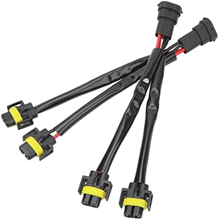 Aramox Headlight Wire Connector Harness, 2 Pcs H11 H8 H9 Extension Wiring Harness Male to Female ...