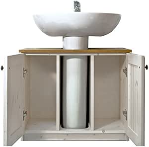 Arredamenti Rustici Mobile Bagno Rustico sotto lavabo in Legno di Pino ...