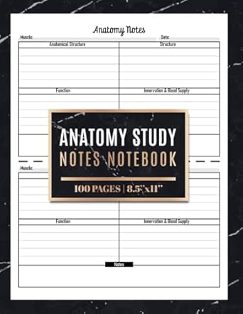 Anatomy Study Notes Notebook: Ener, Aboussaid: Amazon.com: Books