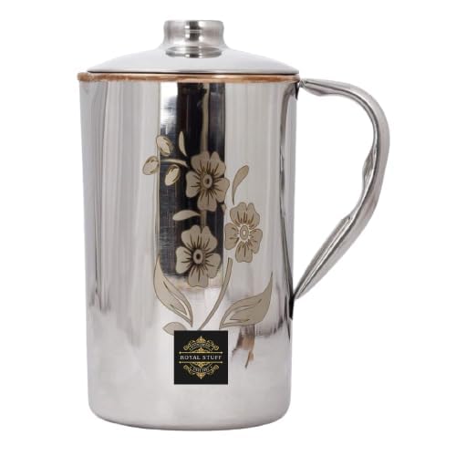 Buy ROYAL STUFF® Stainless Steel Pure Copper Jug 2in1 | Water Pitcher ...