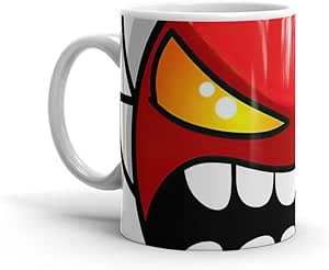 Amazon.com: Ceramic Coffee White Mug Geometry Tea Wedding Dash Holidays ...