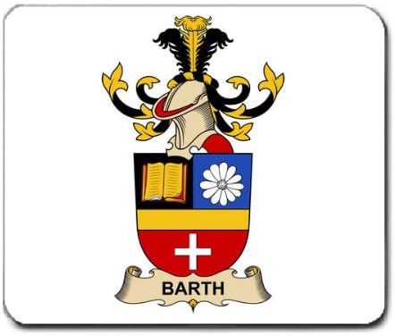 Amazon.com: Barth Family Crest Coat of Arms Mouse Pad : Office Products